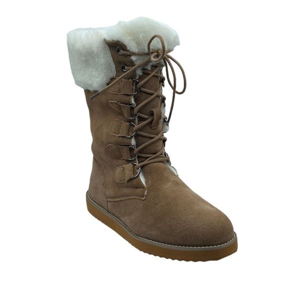 Emu | Shoes | Emu Ridge Womens Size6wf Tan Suede Leather Wool Blend ...